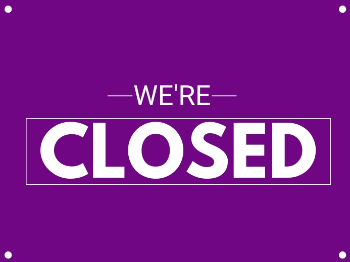 we're closed, yard sign Template | PosterMyWall