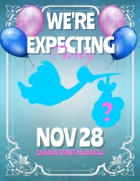 390+ we're expecting Customizable Design Templates | PosterMyWall