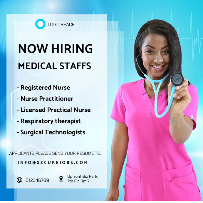 We're Hiring | Medical Flyer Template | PosterMyWall