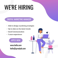 We Crew Hiring Post Template | PosterMyWall