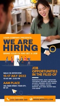 Hiring Banner Ad Design Template | PosterMyWall