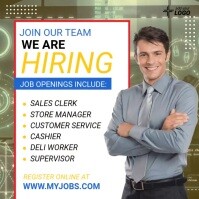 Hiring Ad Template | PosterMyWall