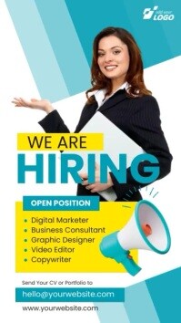 Hiring Ad Template | PosterMyWall
