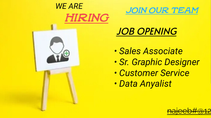 We're hiring Template | PosterMyWall