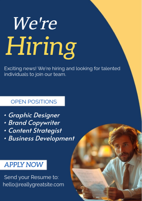 We're Hiring Template | PosterMyWall