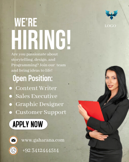 We're hiring Template | PosterMyWall