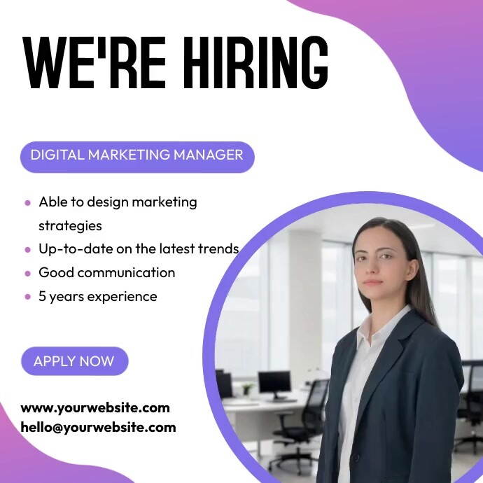 We're Hiring Template | PosterMyWall