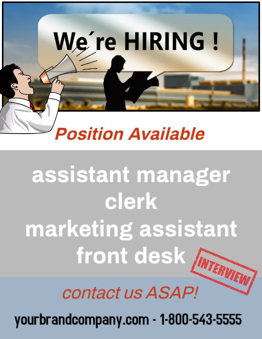we're hiring, job search, company, interviews, employment Template ...
