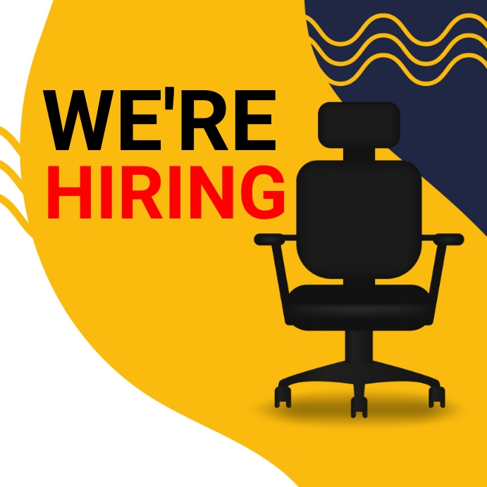 we're hiring post Template | PosterMyWall