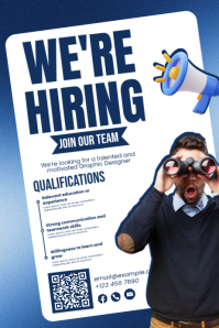 We're Hiring Poster Template | PosterMyWall