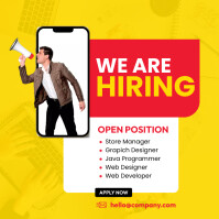 We're Hiring Template | PosterMyWall