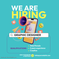 We're Hiring Ad Template | PosterMyWall