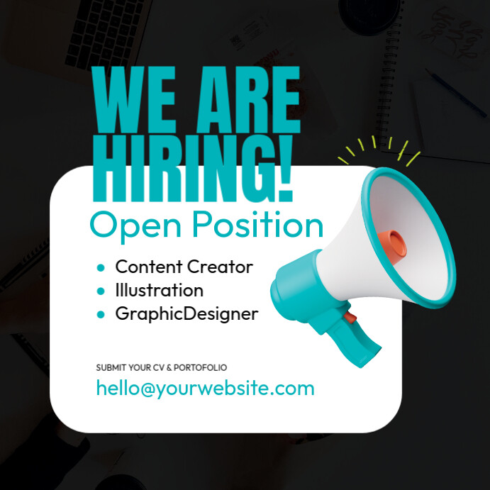 We're Hiring Template | PosterMyWall