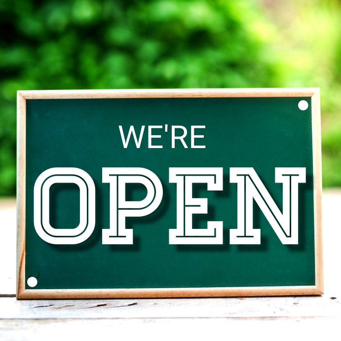 we're open, yard sign Template | PosterMyWall