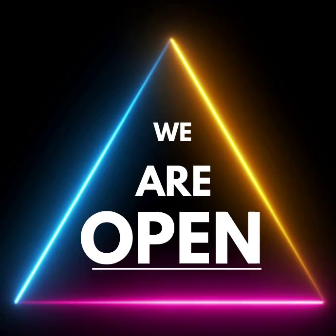 Copy of we're open, yard sign | PosterMyWall