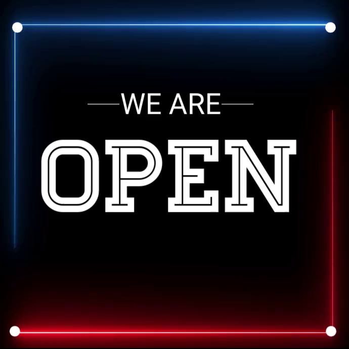 Copy of we're open, yard sign | PosterMyWall