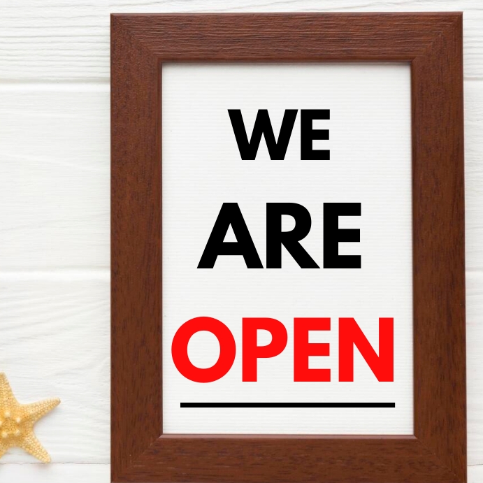 we're open, yard sign Template | PosterMyWall