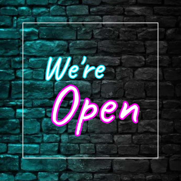 we're open Template | PosterMyWall