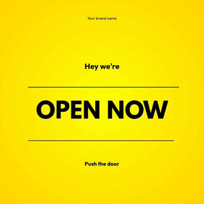 we're open Template | PosterMyWall