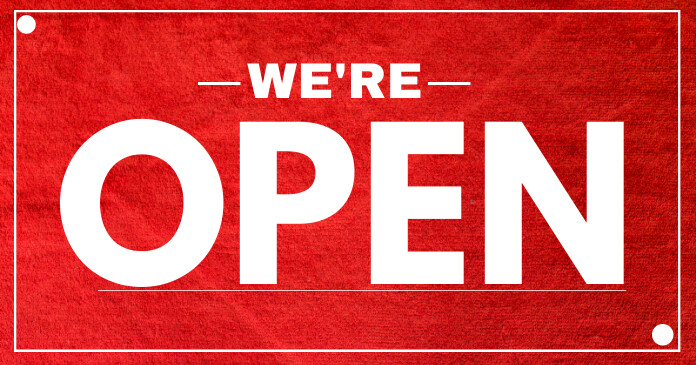 Plantilla de we're open | PosterMyWall