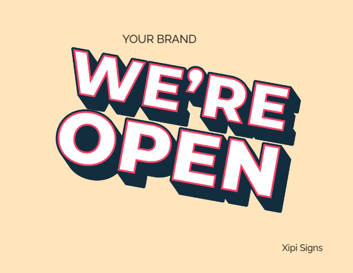 we're open Template | PosterMyWall
