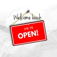 We Are Open Template | PosterMyWall