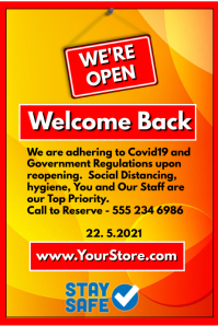 are Back Open Template | PosterMyWall