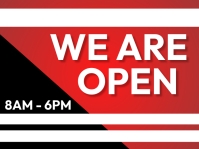 We're Open Yard Sign Template | PosterMyWall