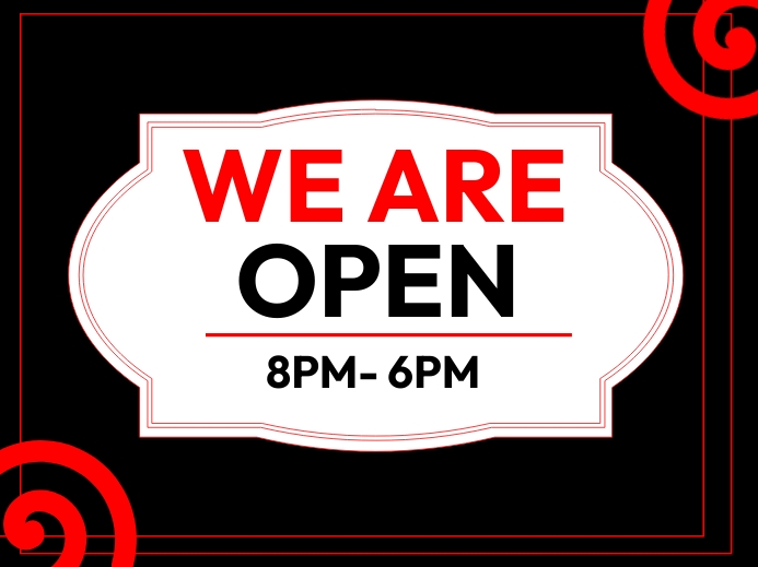 Plantilla de We're Open Yard Sign | PosterMyWall