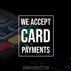 We accept card payments video instagram ad Template | PosterMyWall