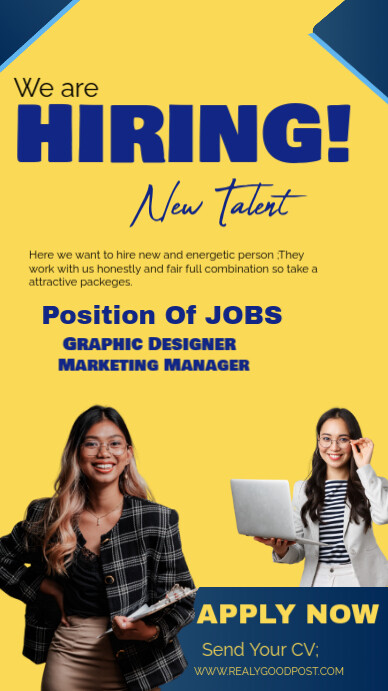 we are announce a job s post fair new talented person Template ...