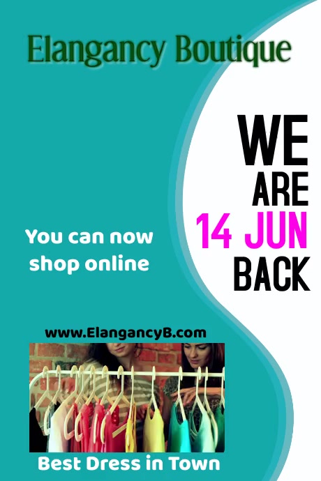 We are Back 003 Template | PosterMyWall