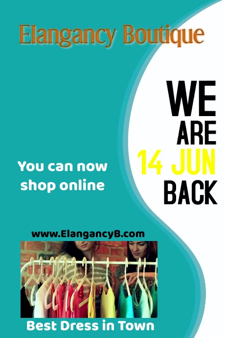 We are Back 006 Template | PosterMyWall