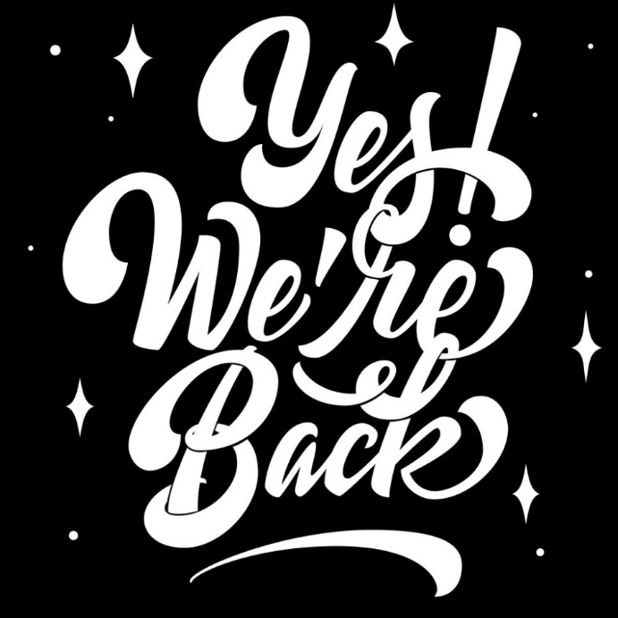 we are back Template | PosterMyWall