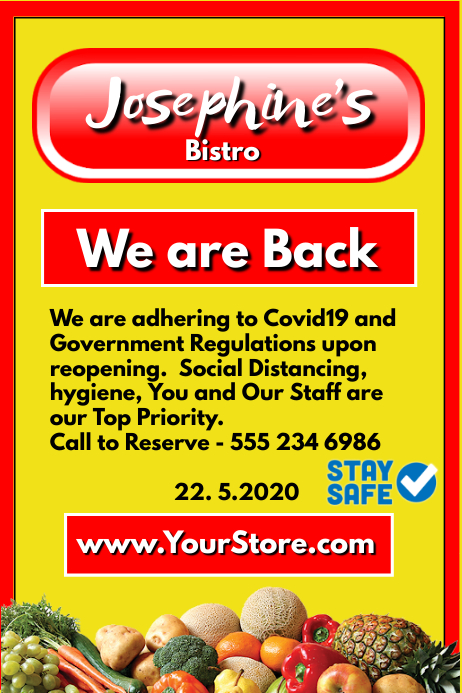 We are Back Template | PosterMyWall