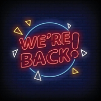 we are back Template | PosterMyWall
