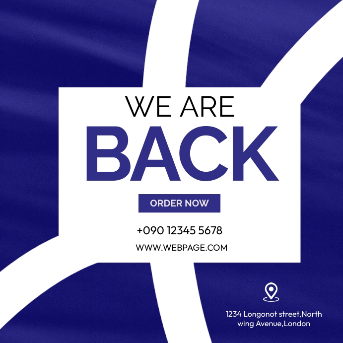 WE ARE BACK FLYER Template | PosterMyWall