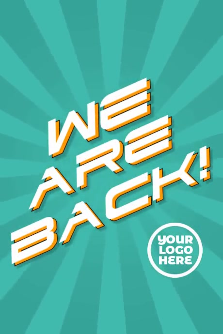 We are back reopening instagram story Template | PosterMyWall