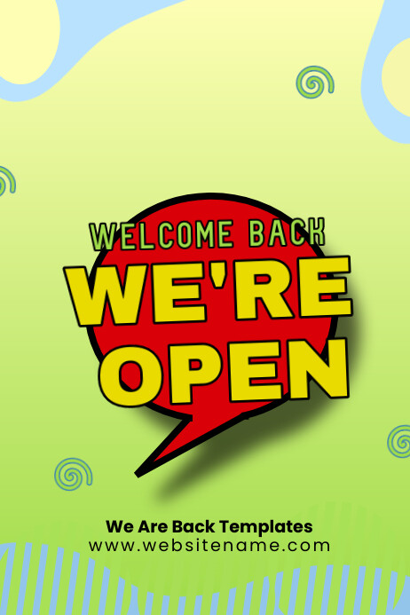 Copy of We are back templates | PosterMyWall