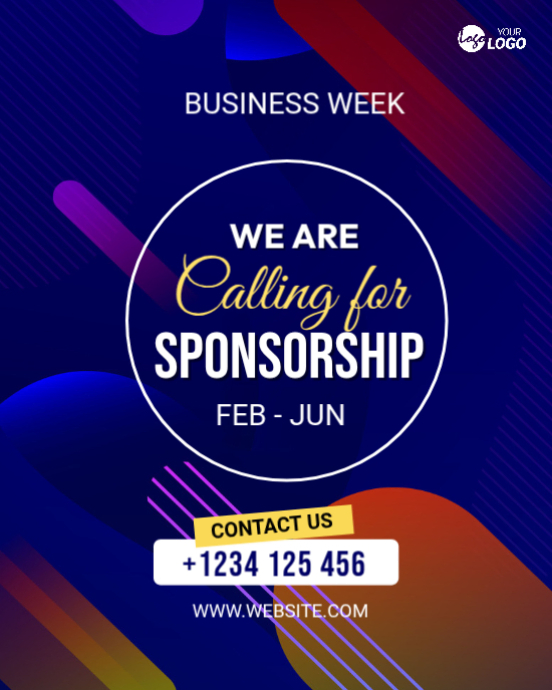 Plantilla de We are calling for sponsorship flyer ad | PosterMyWall