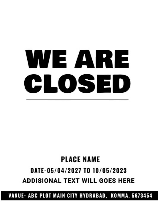 Copy Of We Are Close PosterMyWall Copy Of We Are Close PosterMyWall