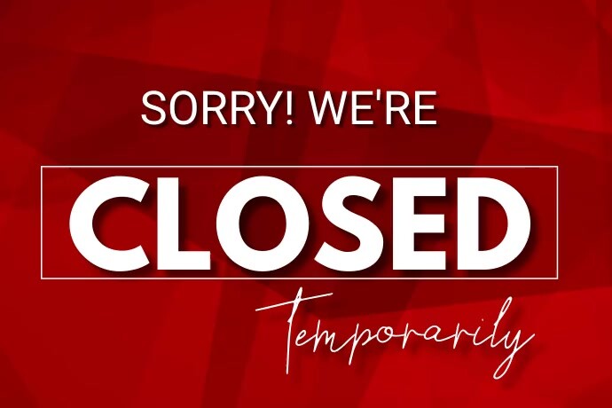 We are closed, yard sign, we're closed Template | PosterMyWall