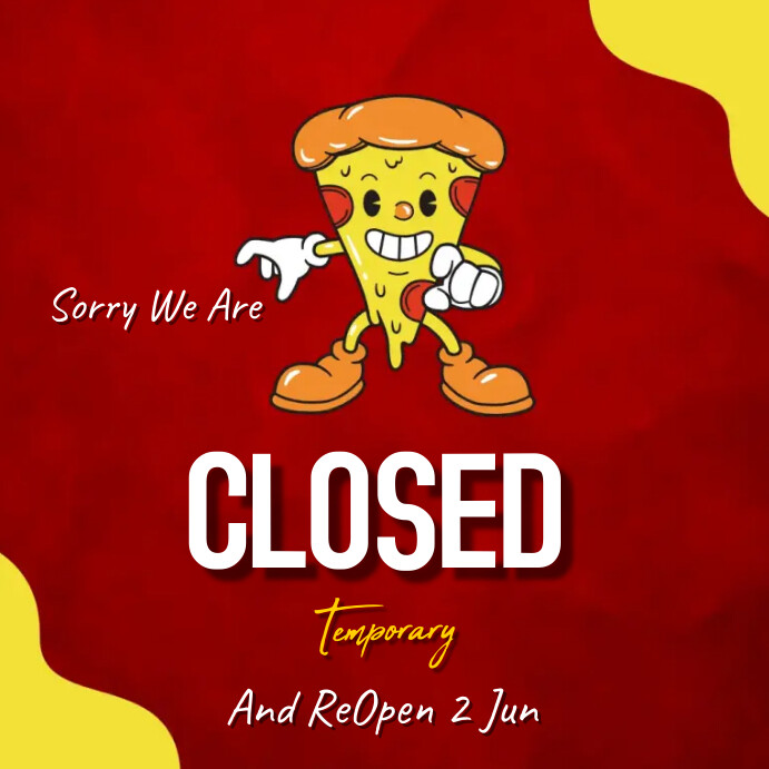 We are closed announcement Template | PosterMyWall