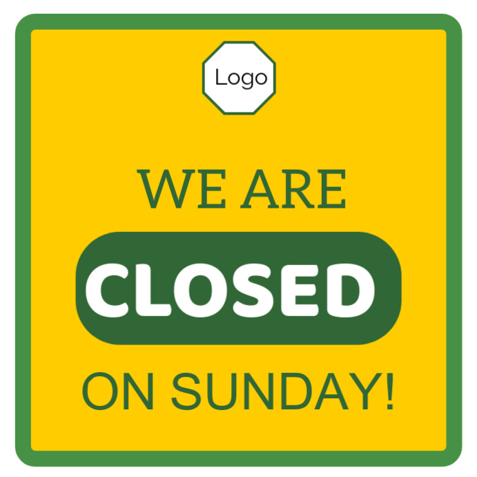 We are closed business shop sign design post Template | PosterMyWall