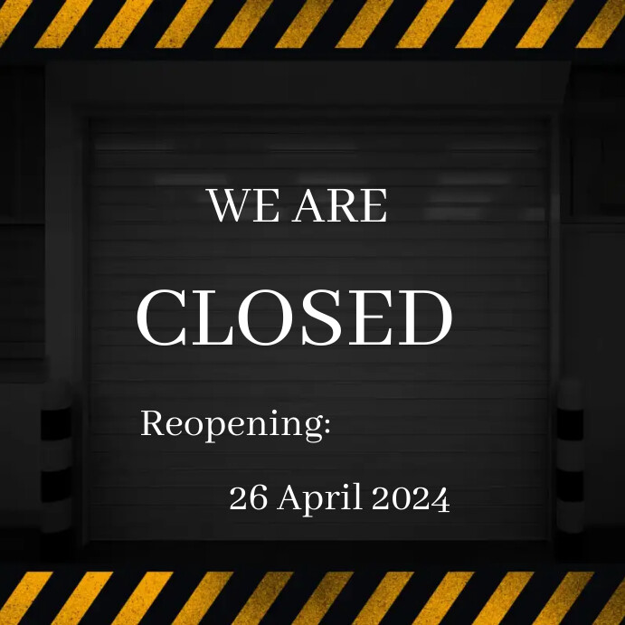 We are closed Template | PosterMyWall