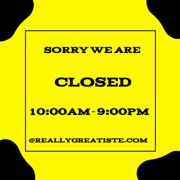 we are closed Template | PosterMyWall