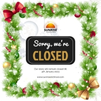 we're closed, yard sign Template | PosterMyWall