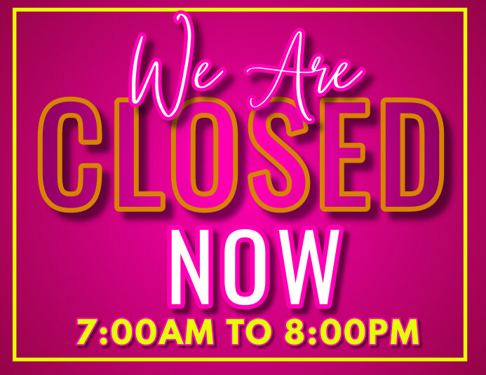 Modèle We Are Closed Flyer (us Letter) | PosterMyWall