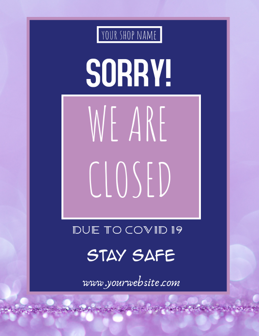 We are closed flyer Template | PosterMyWall