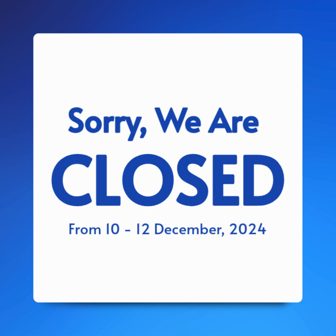 We Are Closed Flyer Template | PosterMyWall
